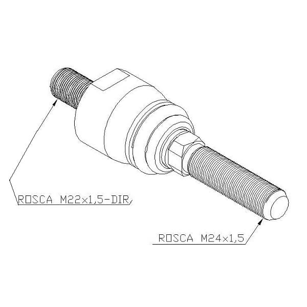 Articulação Barra Direção 4x4 / 4X2 - CAT 416D / 416E (2043080) - Real ...