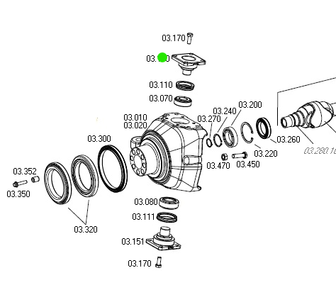 PIVO SUPERIOR 30MM ARTICULAÇÃO DIANTEIRA - TRAÇÃO 4X4 ZF ...