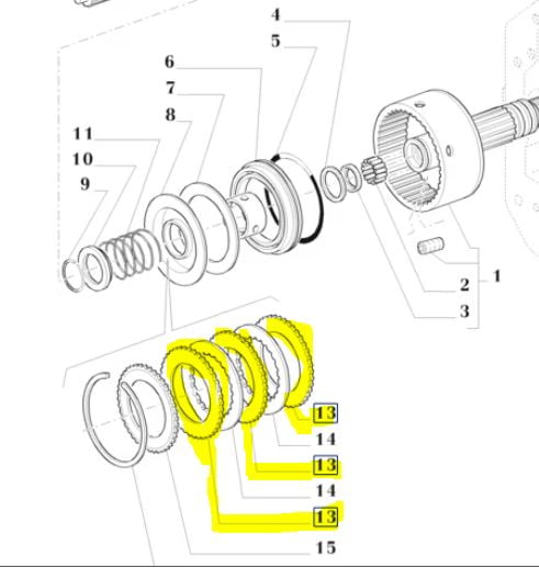 DISCO DE AÇO DA EMBREAGEM - TM TS 5143721 - Real Trator Peças A Maior ...