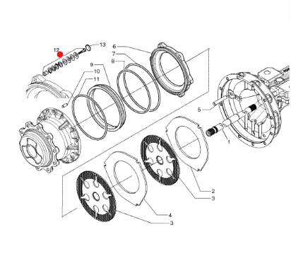 KIT TRAVA FREIO RETROESCAVADERIAS - CASE / NEW HOLLAND COM PARAFUSO ...