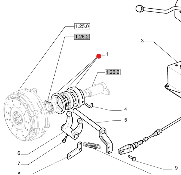 Rolamento Munhão Embreagem - NEW HOLLAND TL60E / TL75E / TL85E / TL95E ...